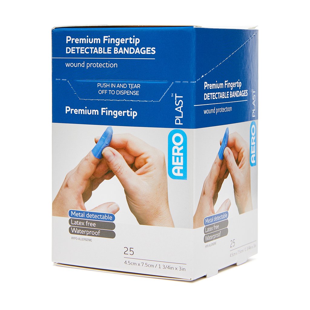 Blue Detectable Fingertip Dressing Large (25) – Brenniston