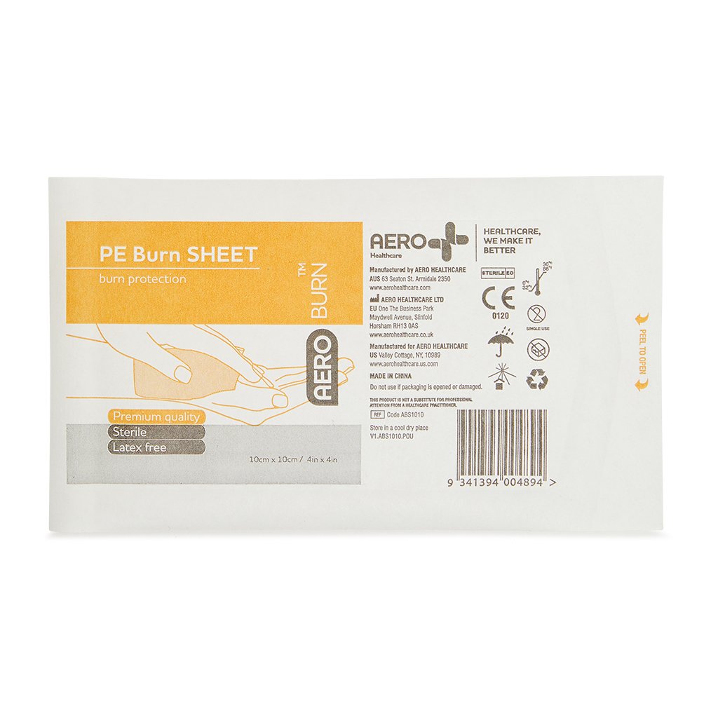 Burn Sheet Polyethylene 10cm x 10cm – Brenniston