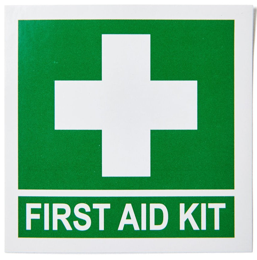 First Aid Kit Sticker with Cross 7cm x 7cm – Brenniston