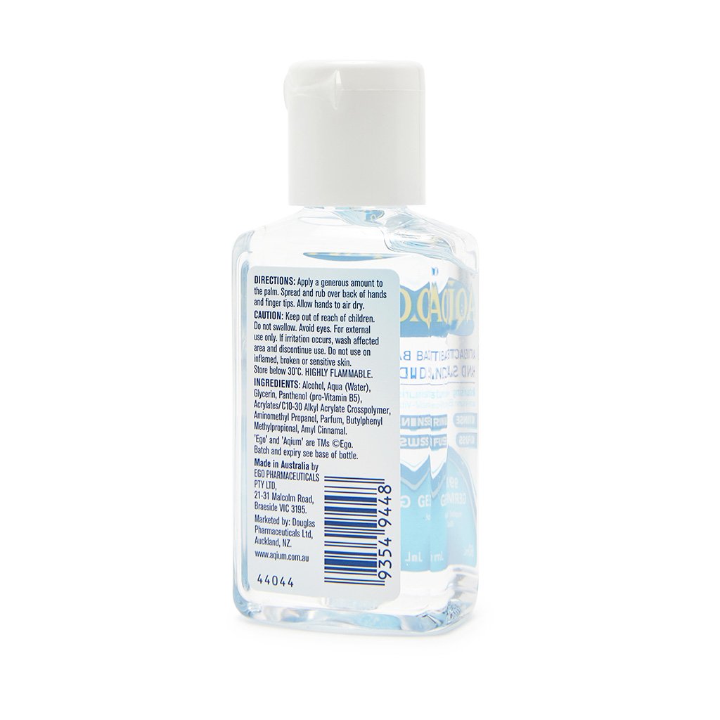 Aqium Antibacterial Gel Hand Sanitiser 60ml – Brenniston